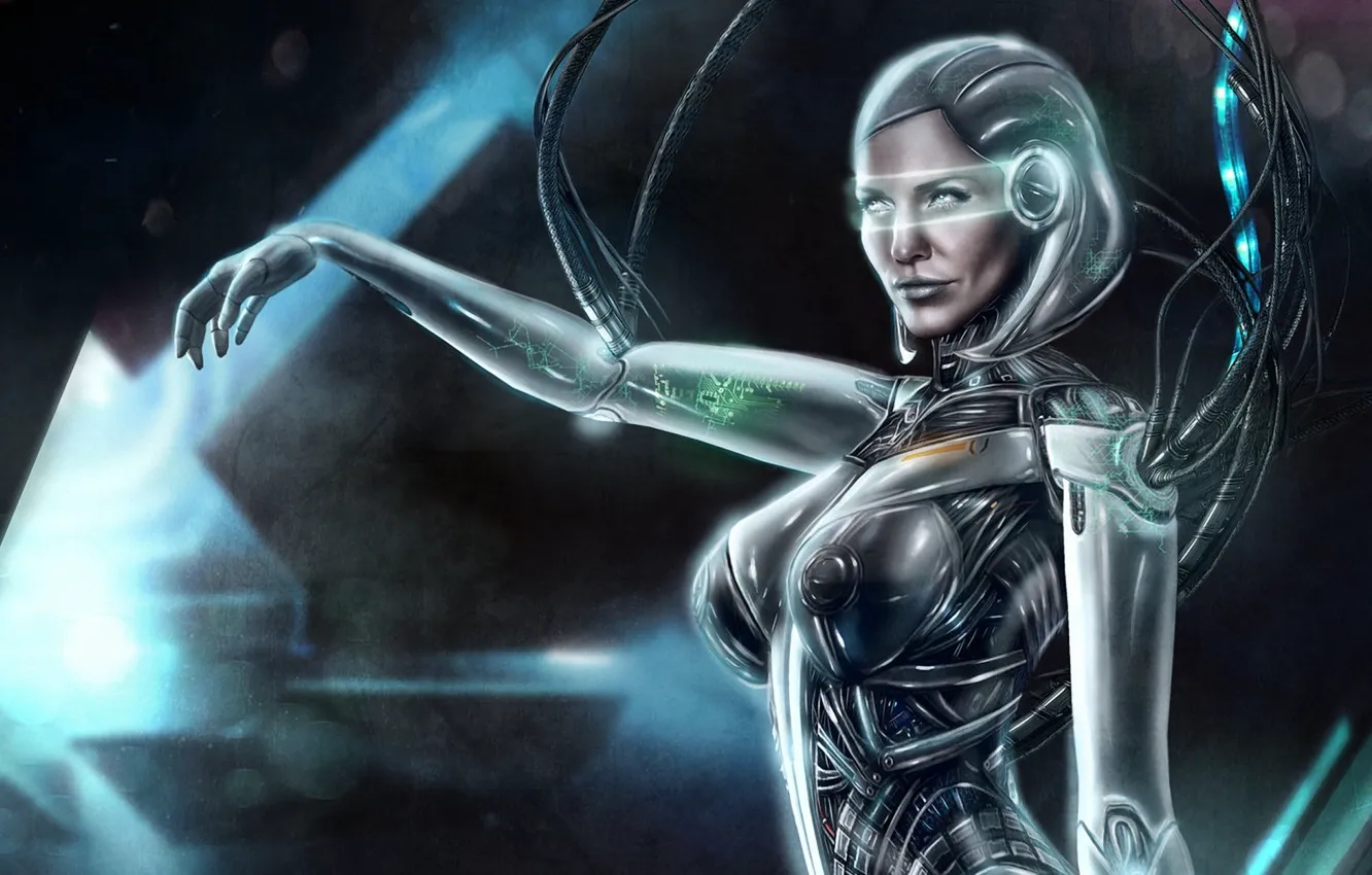 Wallpaper wire, robot, art, chip, mass effect 3, me 3, Susie, edi ...