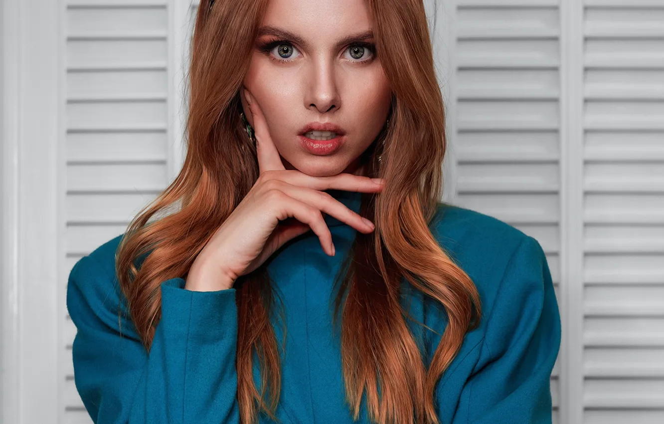 Wallpaper look, model, dress, brown hair, wreath, Wiktoria for mobile ...