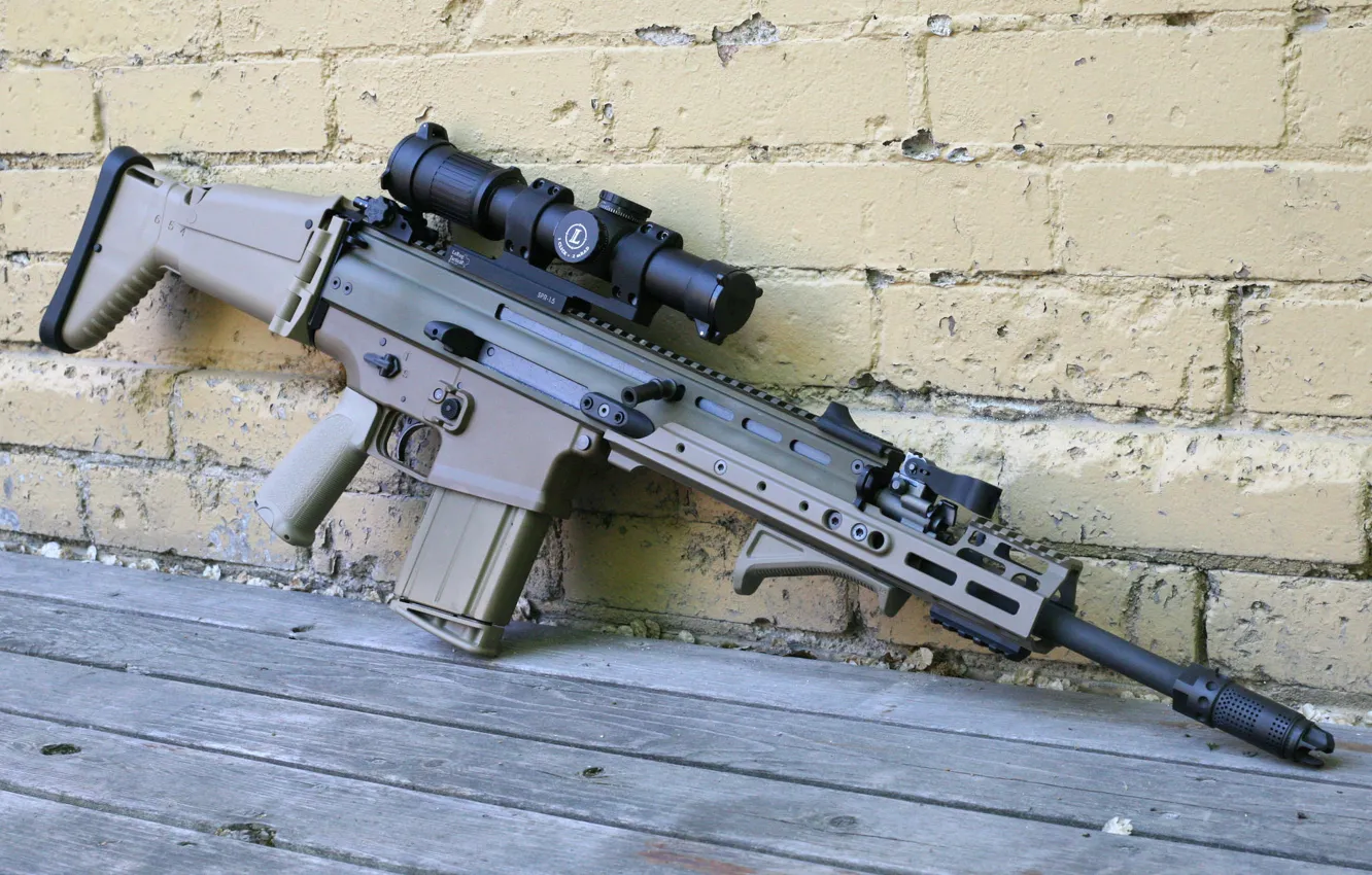 Wallpaper weapons, machine, rifle, assault, FN SCAR for mobile and ...