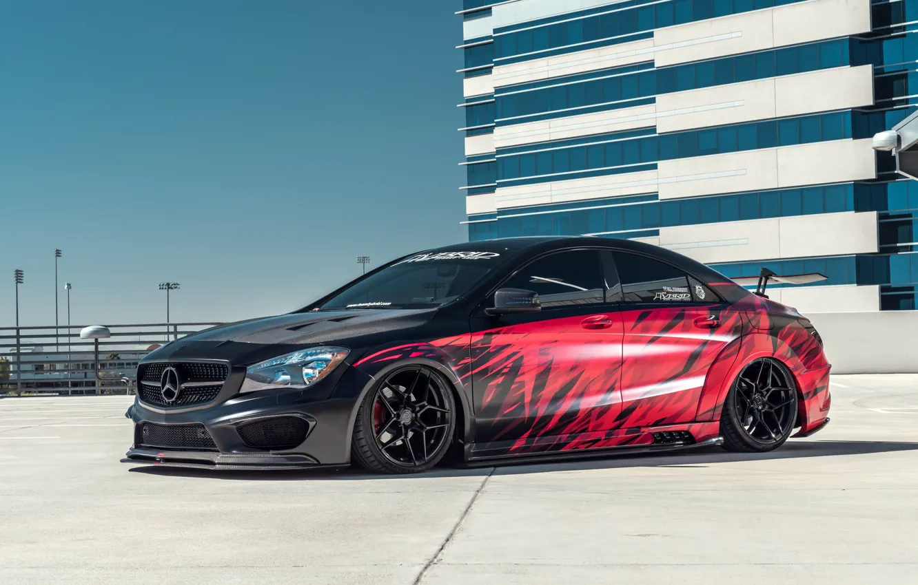 Wallpaper Mercedes, black, CLA, Mercedes - Benz, Livery, Mercedes CLA ...