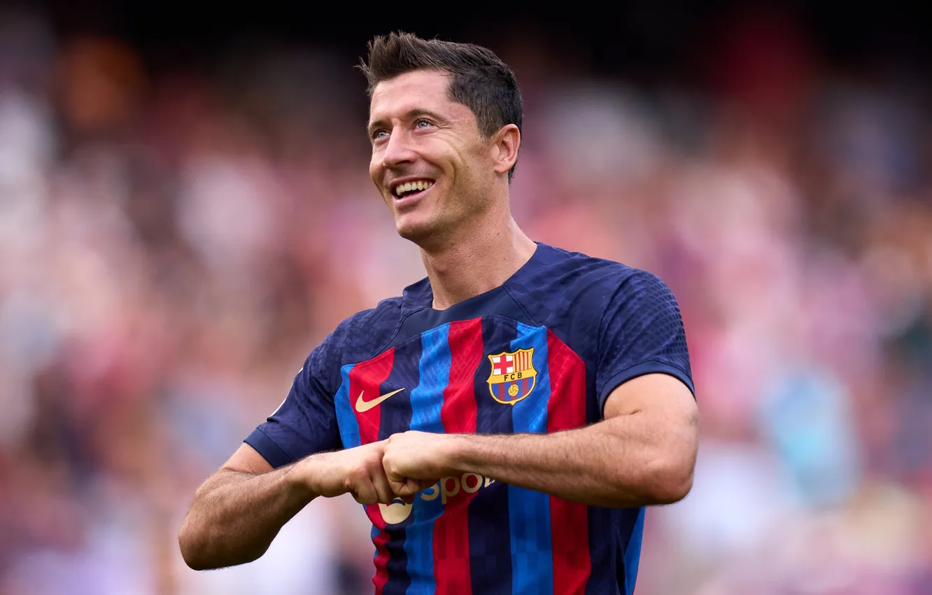 Wallpaper football, Barcelona, Robert Lewandowski for mobile and ...