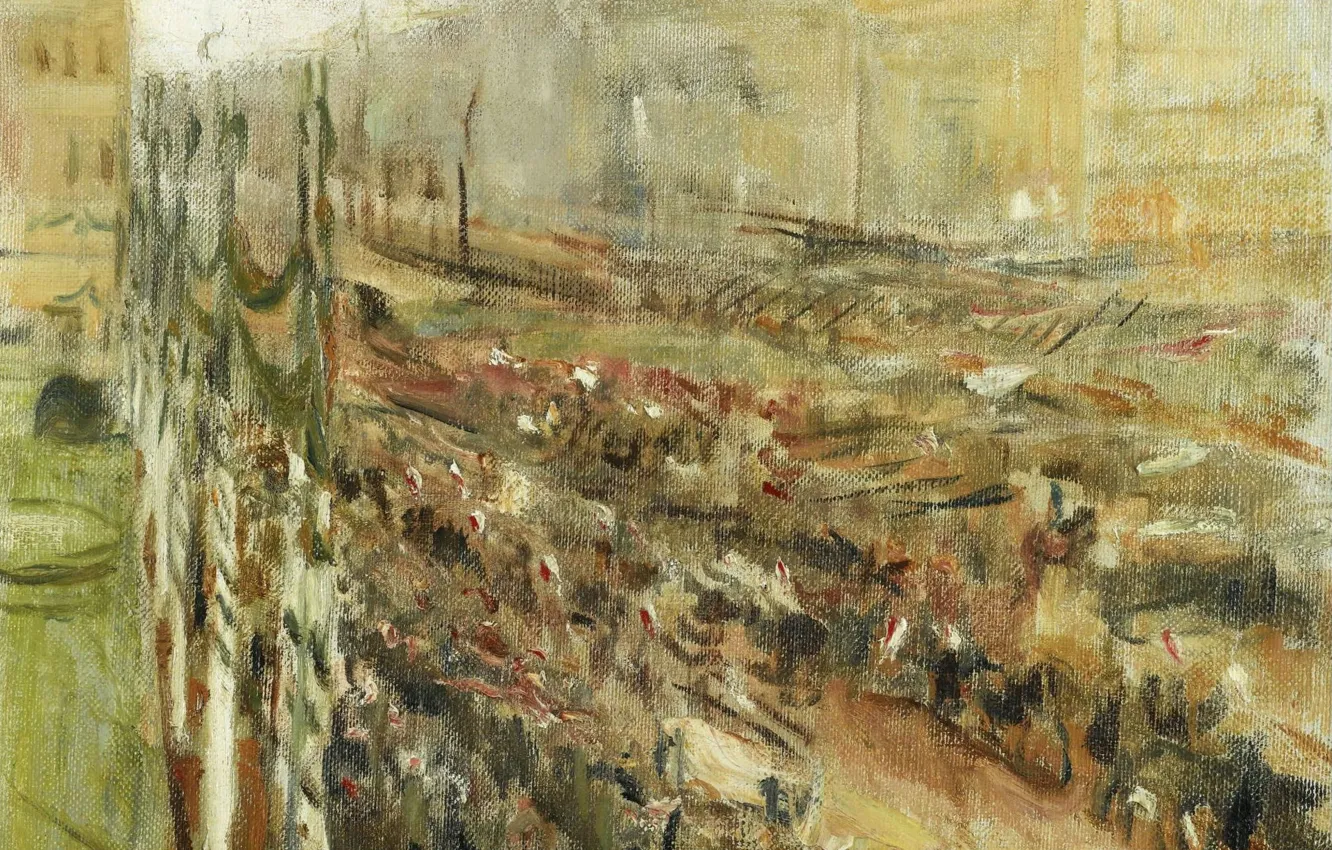 Wallpaper picture, 1918, the urban landscape, Max Liebermann, Max ...