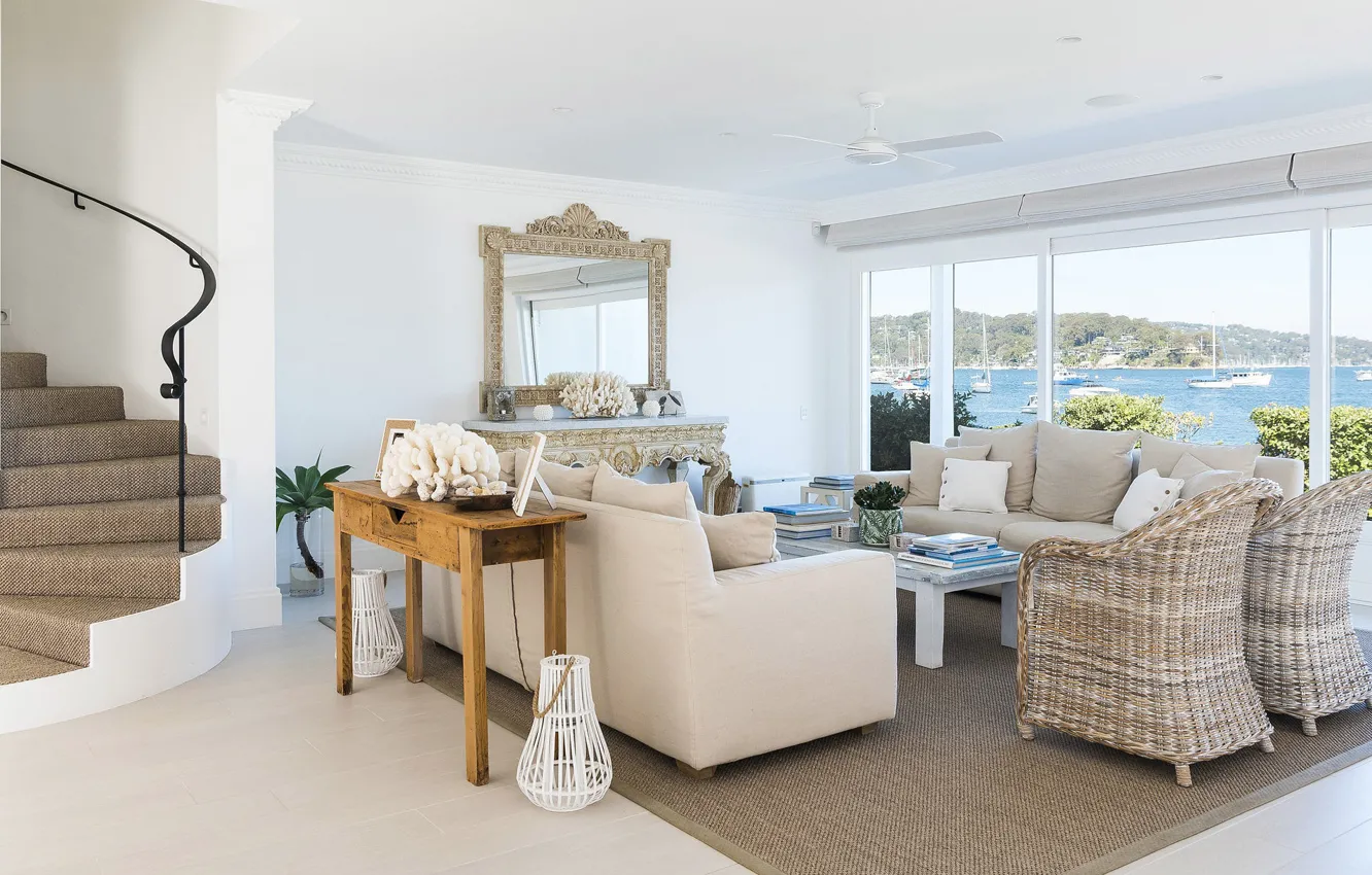 Wallpaper room, interior, living room, Iluka Residence for mobile and ...