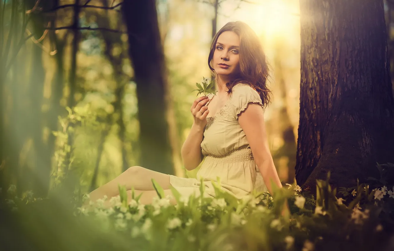 Wallpaper Look Girl Nature For Mobile And Desktop Section девушки