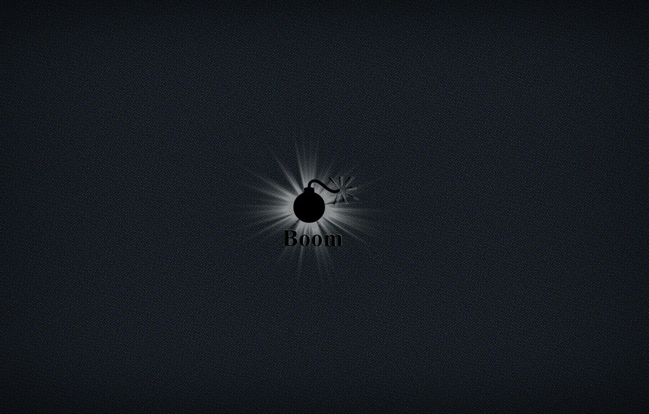 Wallpaper bomb, grey background, blackout, boom for mobile and desktop ...