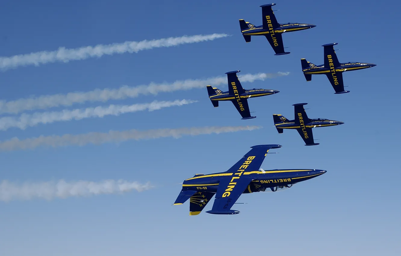 Wallpaper the plane, Jet, Breitling, Breitling Jet Team, L-39 Albatros ...