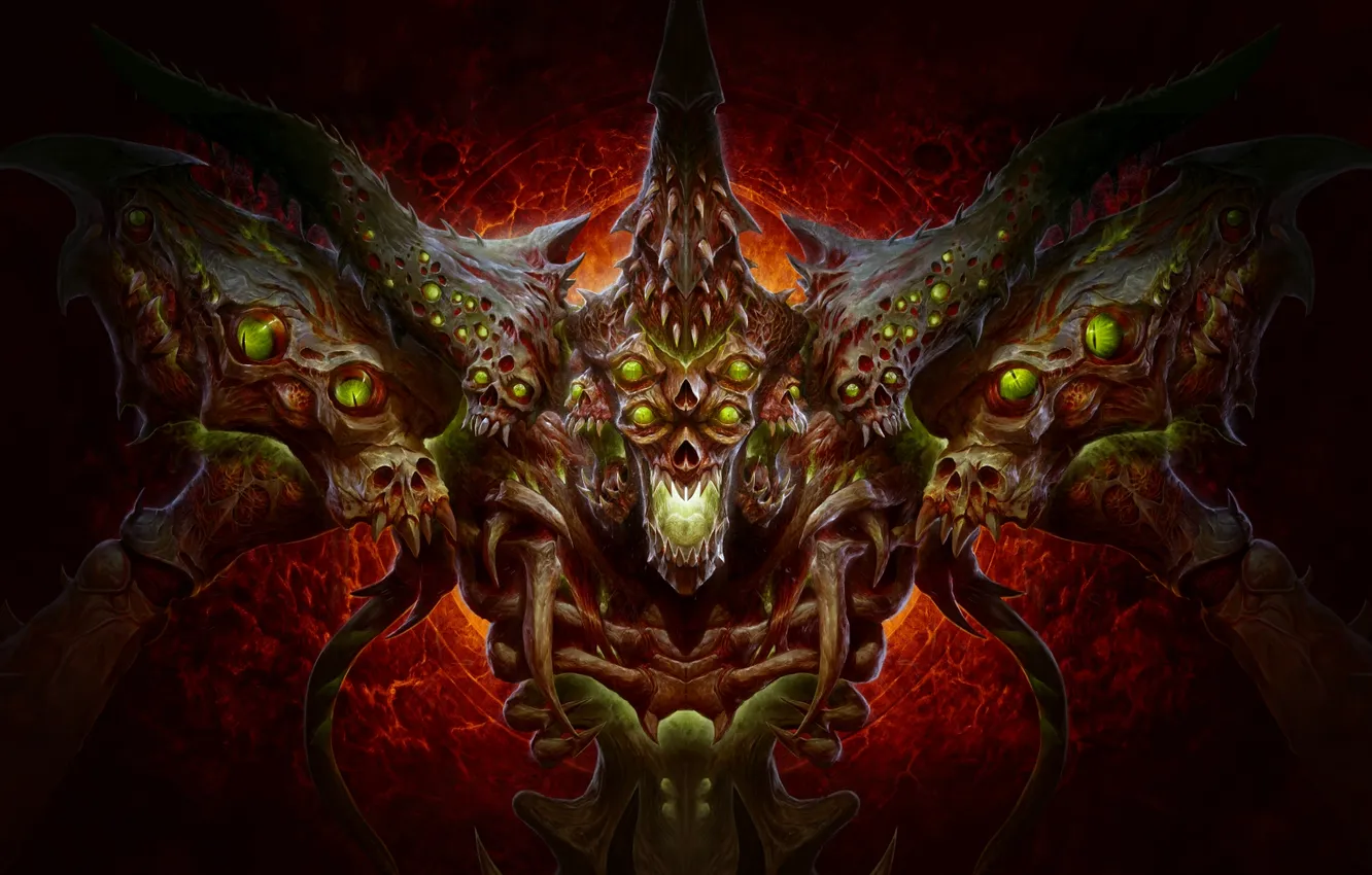 Wallpaper demon, evil, Blizzard Art, Diablo 4, Diablo IV, Lord Belial ...