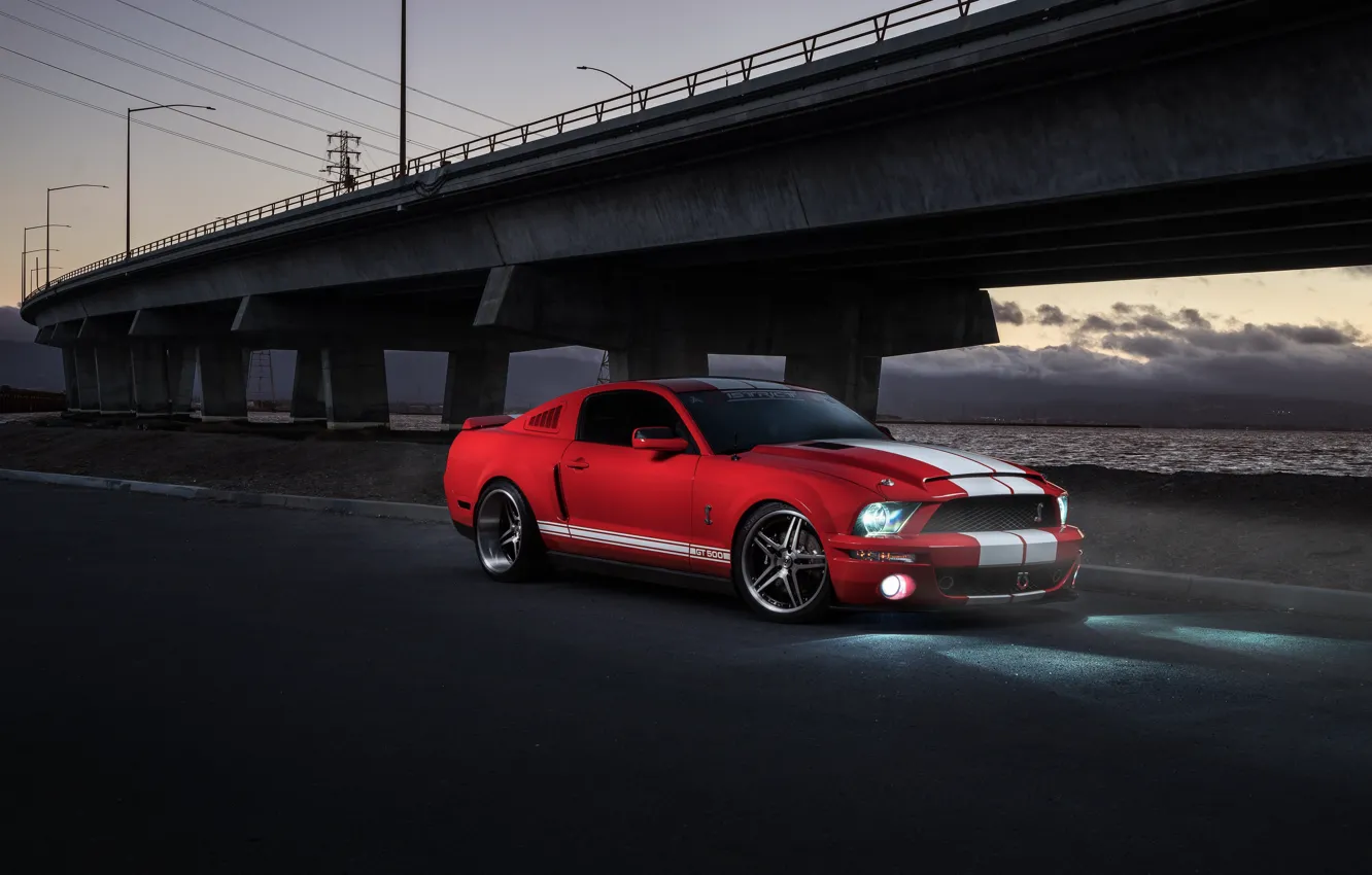Wallpaper Mustang, Ford, Shelby, GT500, Muscle, Light, Red, Car, Front ...