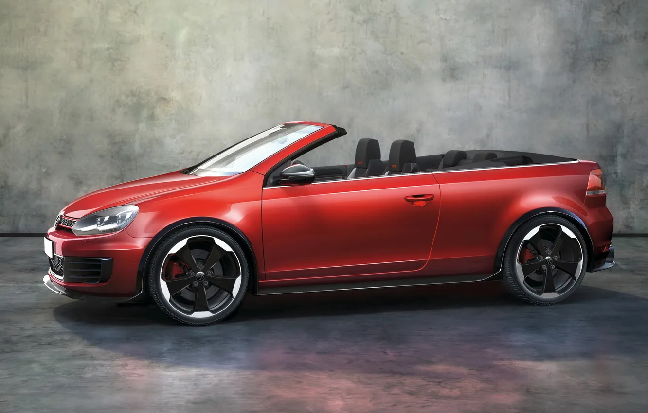 Wallpaper auto, red, Volkswagen, convertible, golf, GTI, Volkswagen for ...