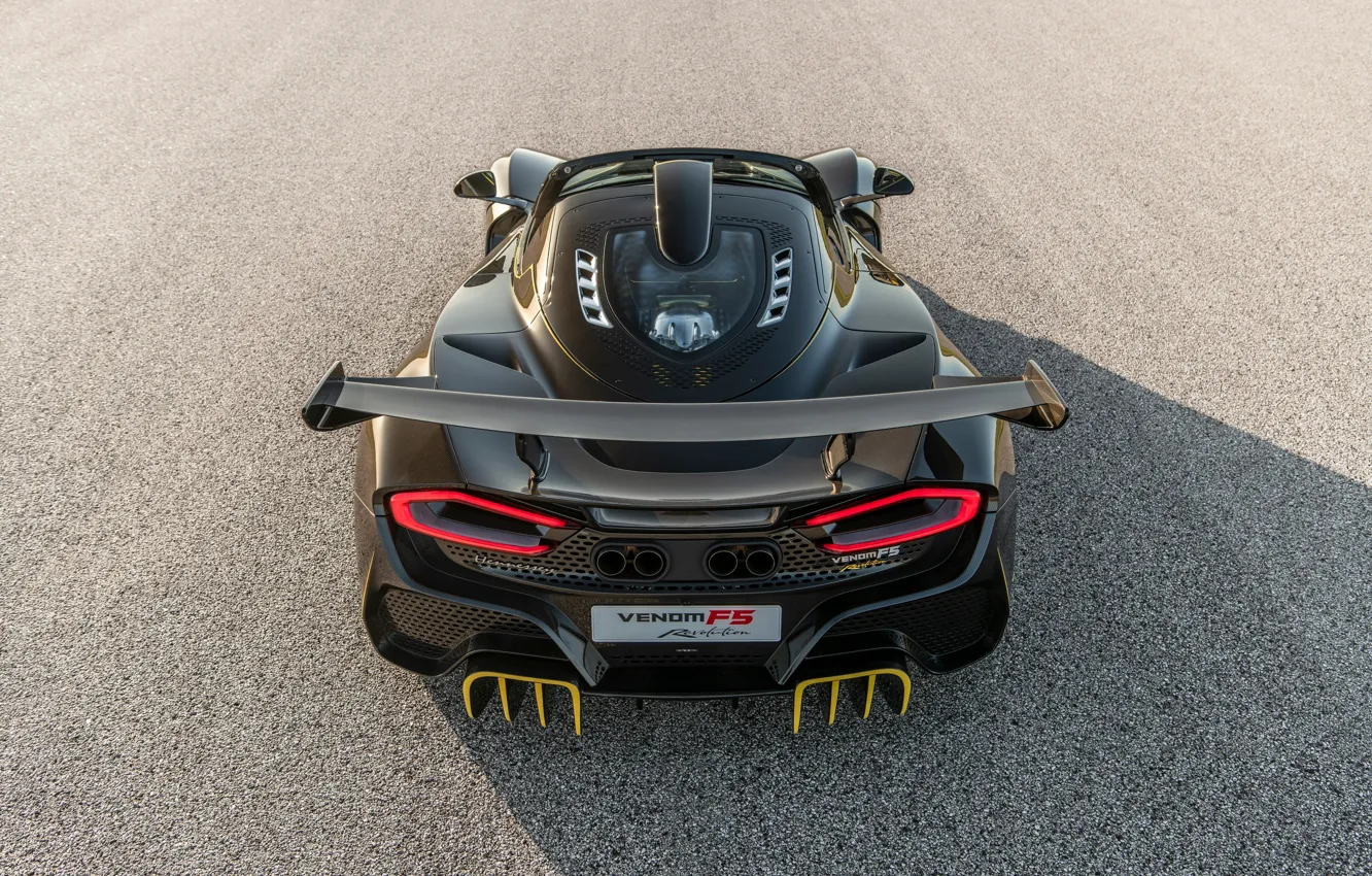 Wallpaper Hennessey, rear view, Venom F5, Hennessey Venom F5 Revolution ... Wallpaper Hennessey, rear view, Venom F5, Hennessey Venom F5 Revolution ...