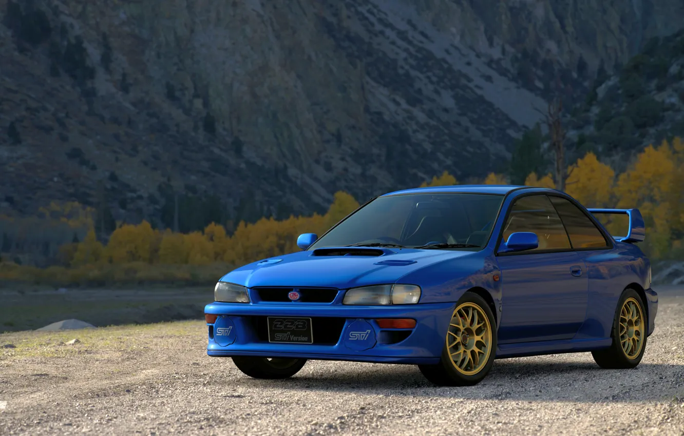 Wallpaper Autumn, Subaru, Car, Gran Turismo Sport, Impreza 22B-STi ...