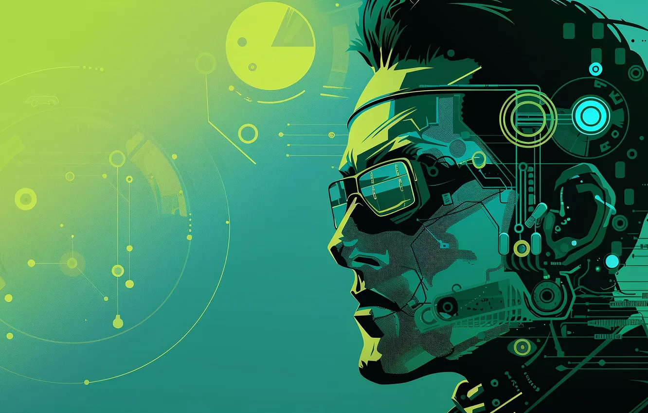 Wallpaper profile, male, cyborg for mobile and desktop, section ...