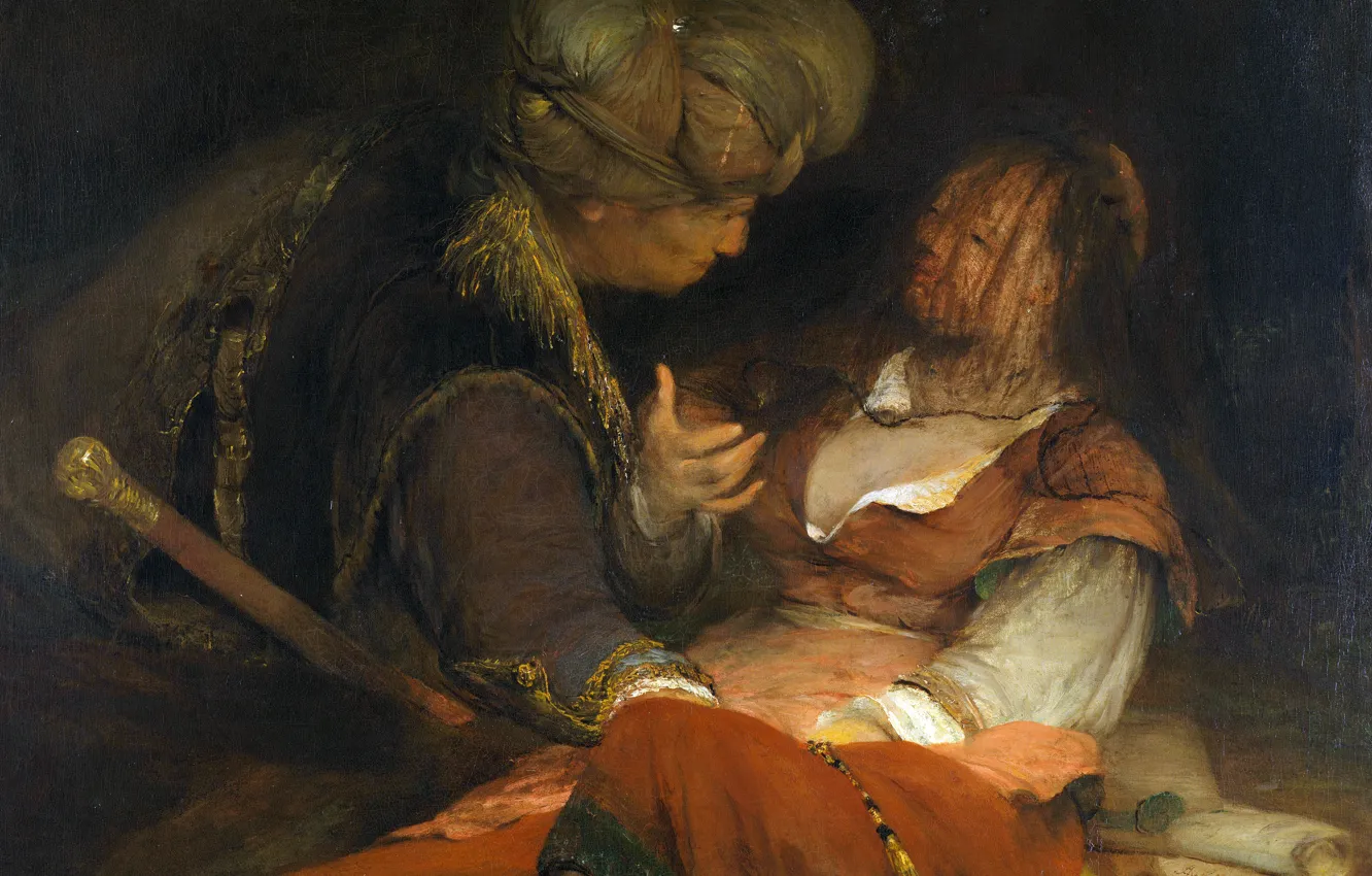 Wallpaper picture, mythology, Art de Gelder, Judah and Tamar images for ...