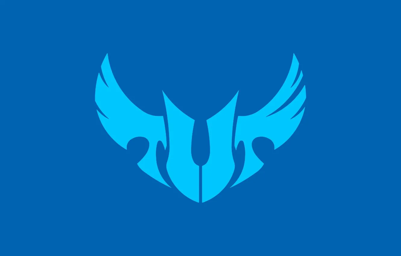 Wallpaper Logo, ASUS, Blue Background, Gaming, Turquoise, TUF, ASUS TUF ...