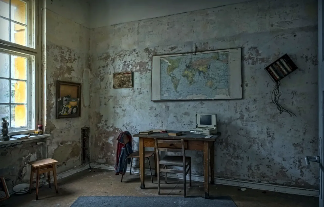 Wallpaper table, map, window images for desktop, section интерьер ...