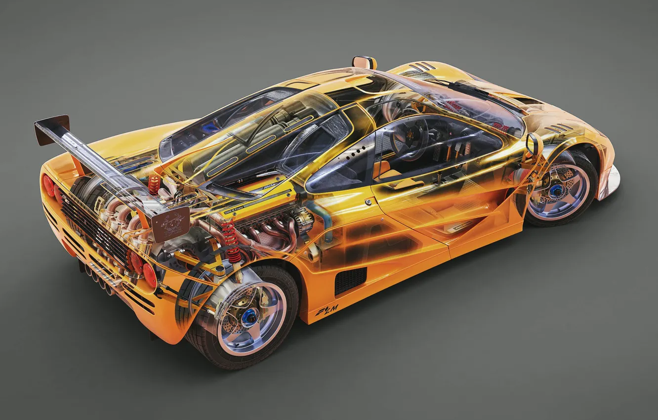 Wallpaper supercar, cutaway, mclaren f1 lm for mobile and desktop ...
