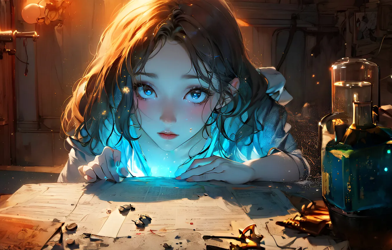 Wallpaper eyes, girl, magic, portrait for mobile and desktop, section ...