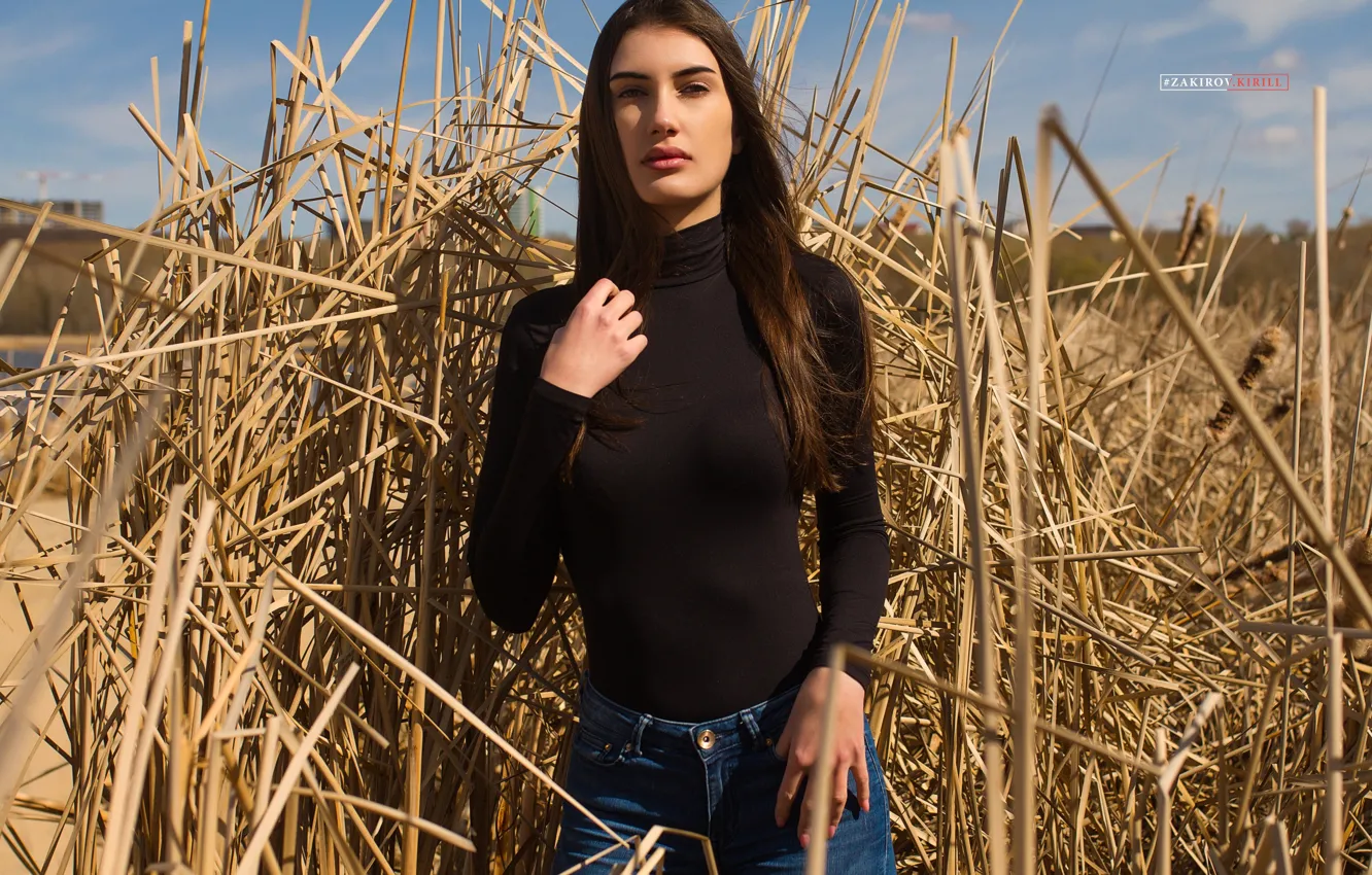 Wallpaper look, girl, pose, reed, Cyril Zakirov, Stasia Davletshina for ...