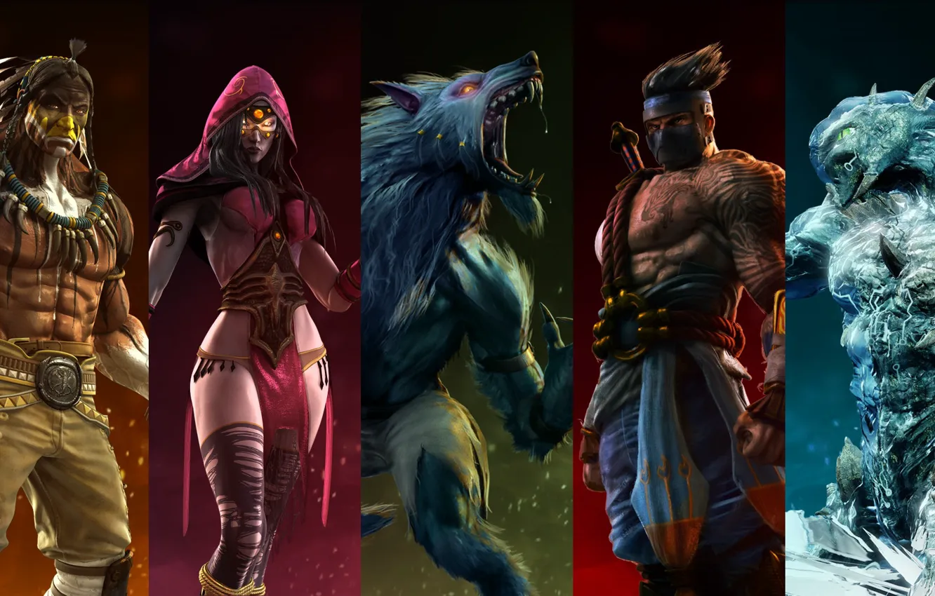 Wallpaper characters, Killer Instinct, Sadira, Chief Thunder, Glacius ...