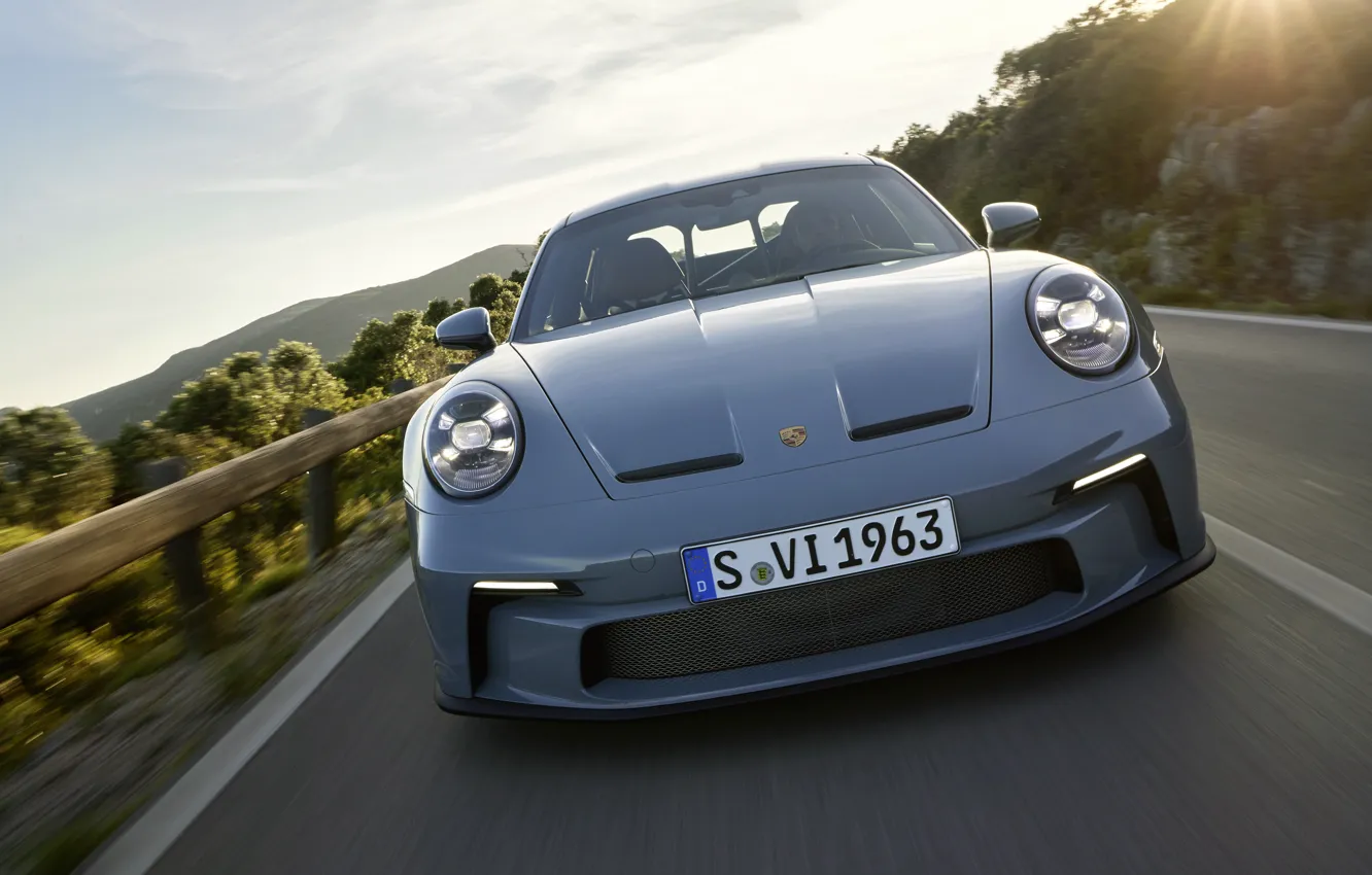 Wallpaper 911, Porsche, front, headlights, Porsche 911 S/T Heritage ...