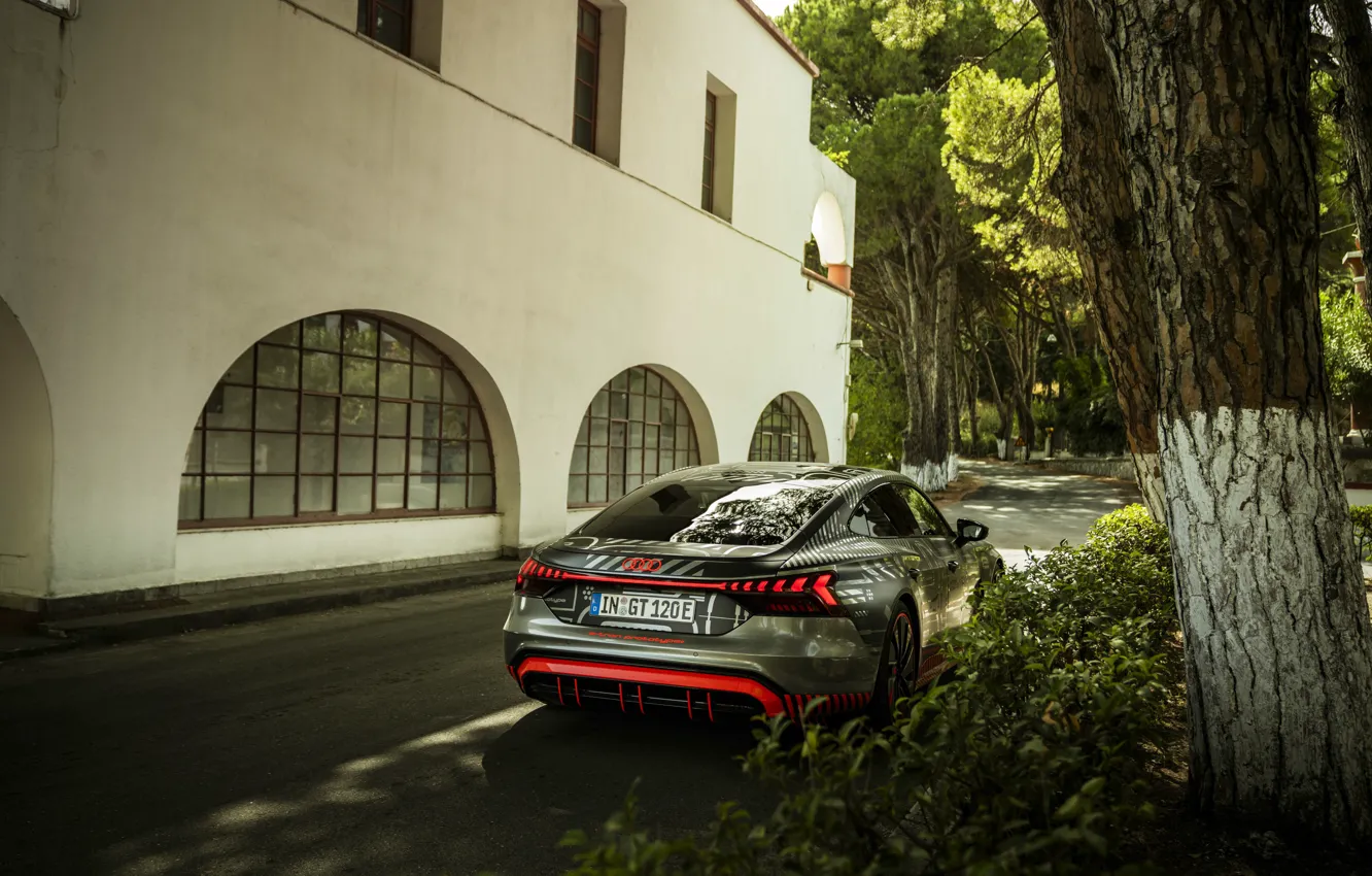 Wallpaper wall, tree, Audi, coupe, shadow, 2020, RS e-Tron GT Prototype ...
