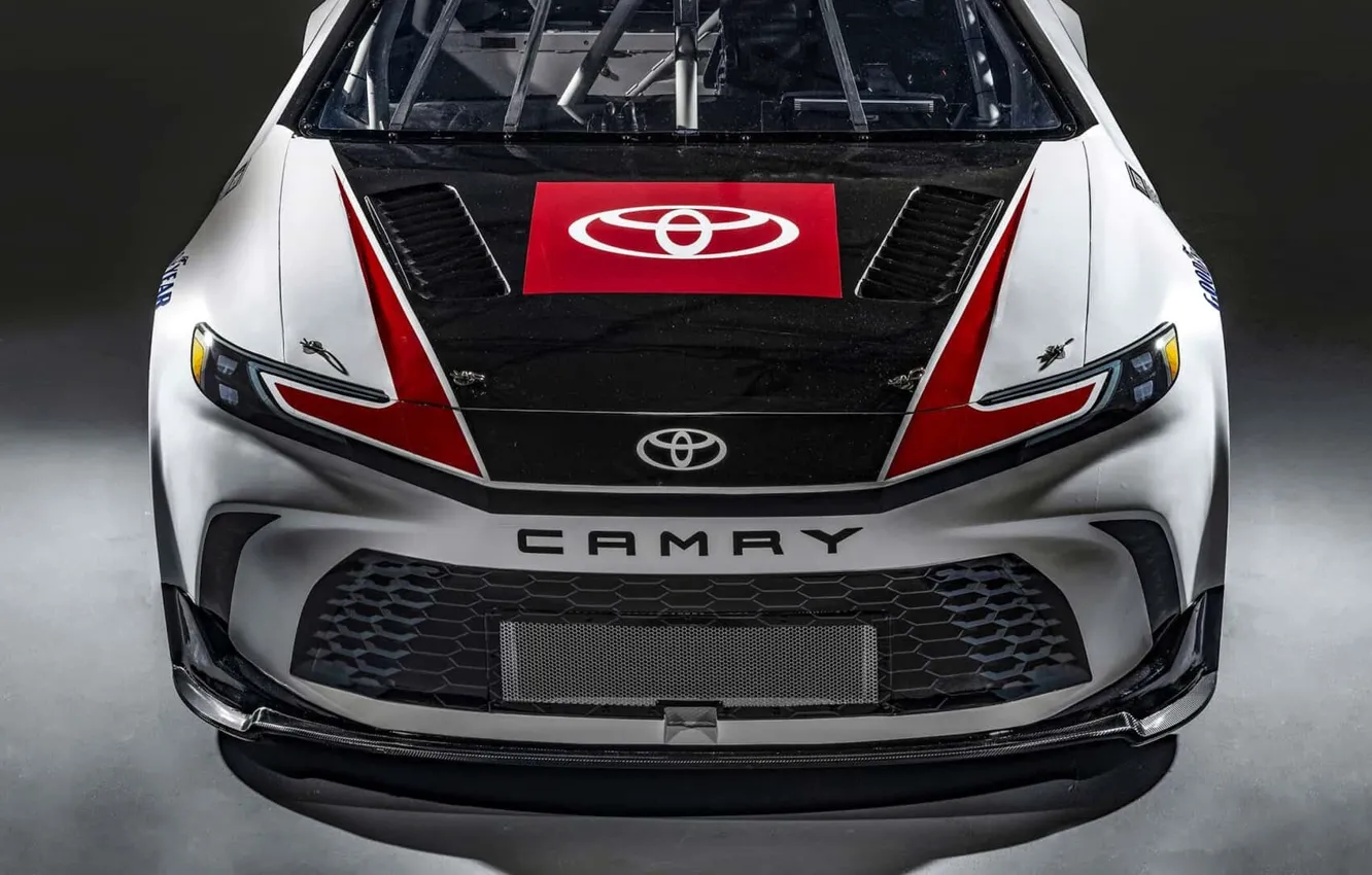 Wallpaper the car, Toyota, front view, the view from the top, NASCAR ...