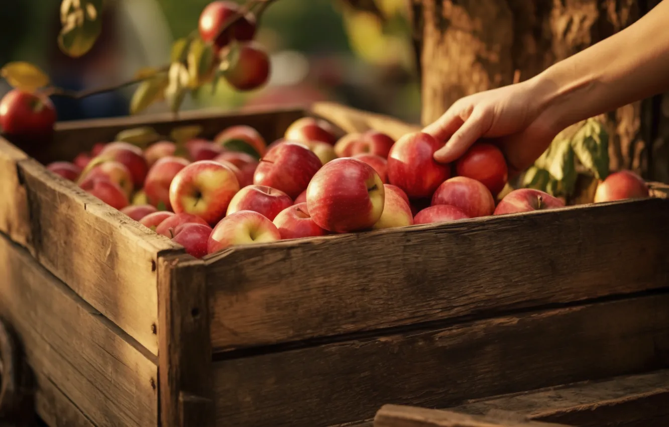 Wallpaper red, apples, harvest, fruit, fruit, Apple, ripe, juicy for ...