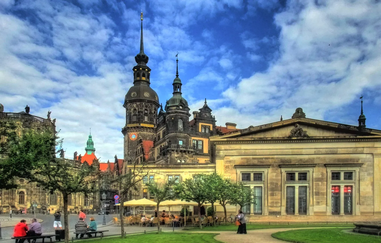 Wallpaper the sky, the city, Dresden images for desktop, section город ...