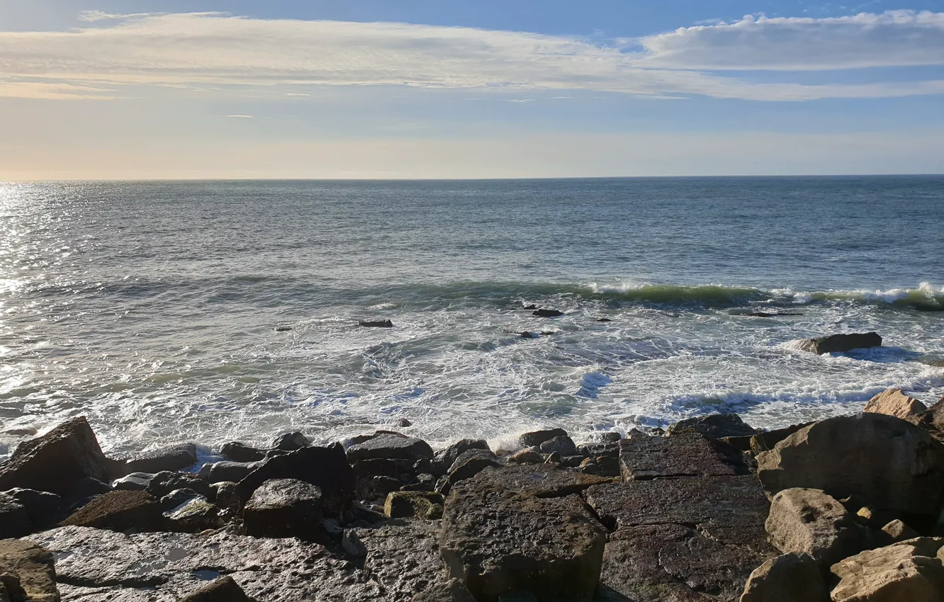 Wallpaper Sky, Water, Portland, England, View, Ocean, United Kingdom ...