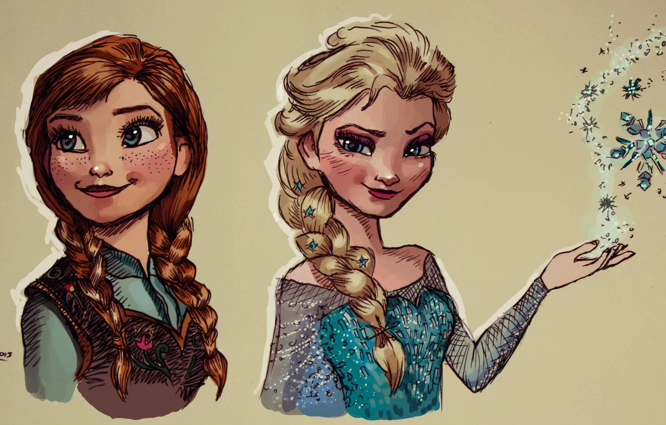 Wallpaper figure, Anna, Elsa, Cold heart images for desktop, section ...