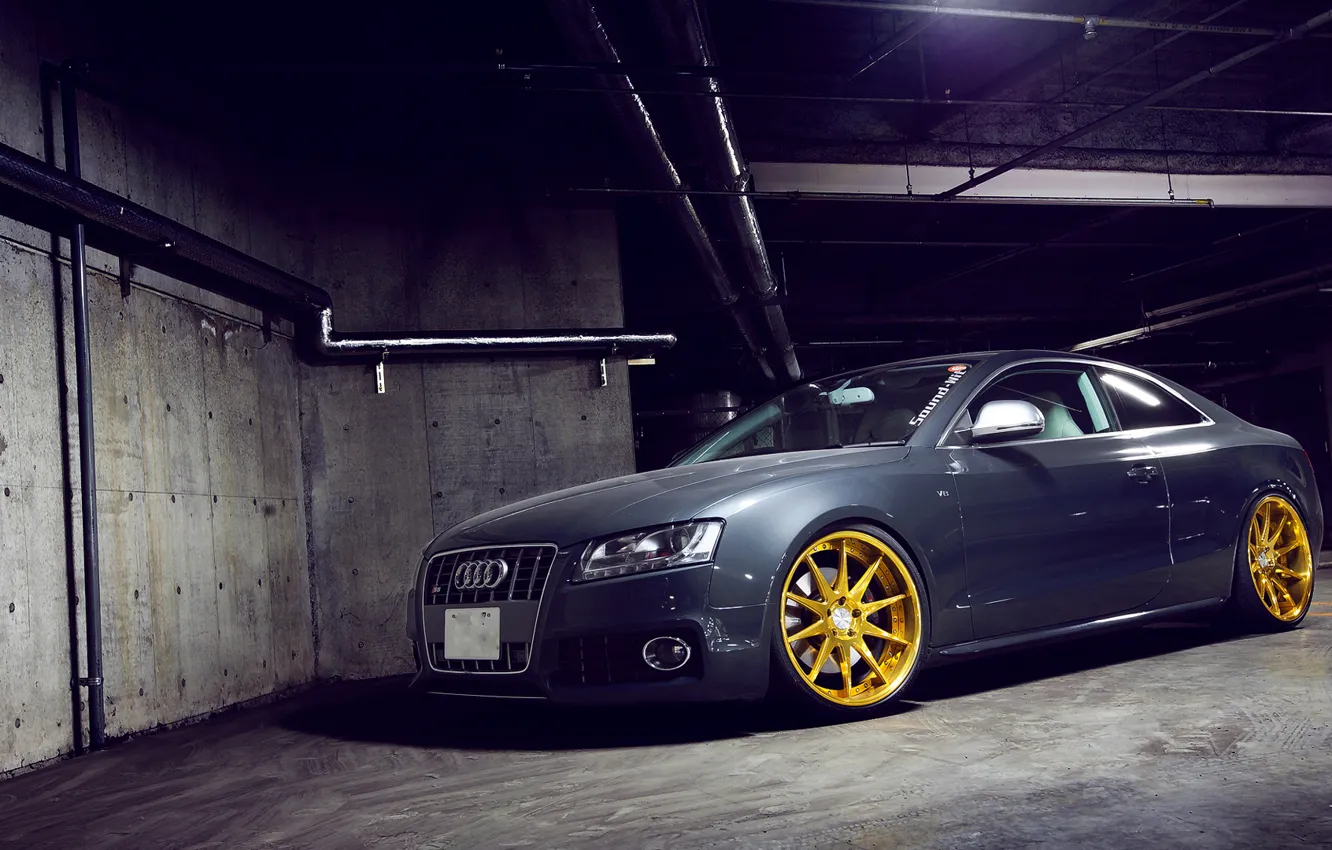 Wallpaper grey, Audi, Audi, sports car, grey, tuning for mobile and ...