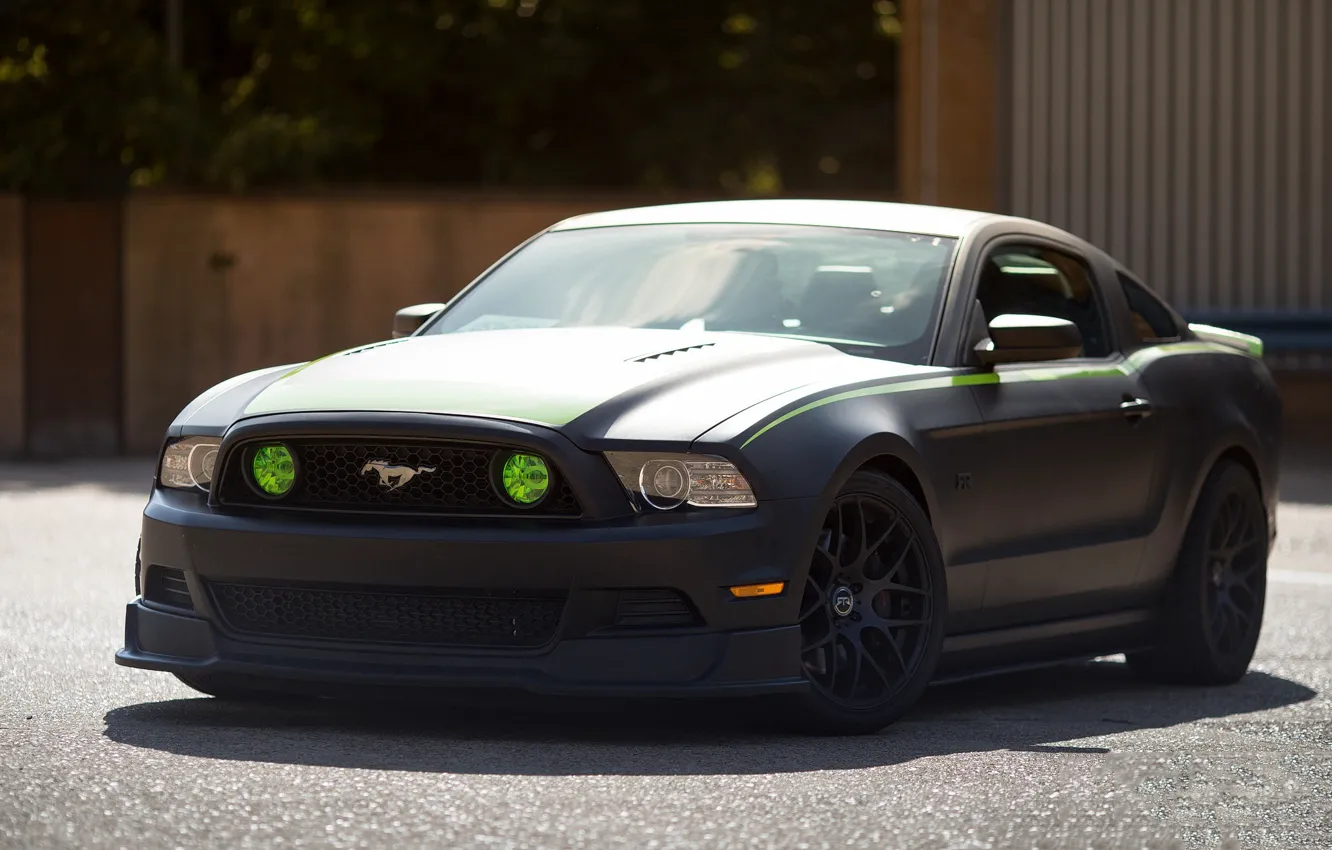 Stunning Matte Black Ford Mustang Gallery