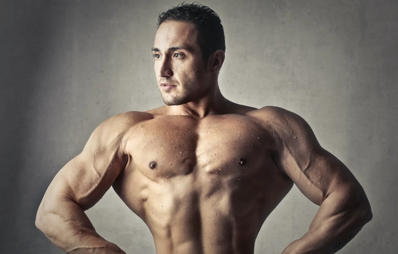 Wallpaper look, pose, figure, Muscle, muscle, muscles, press, athlete ...
