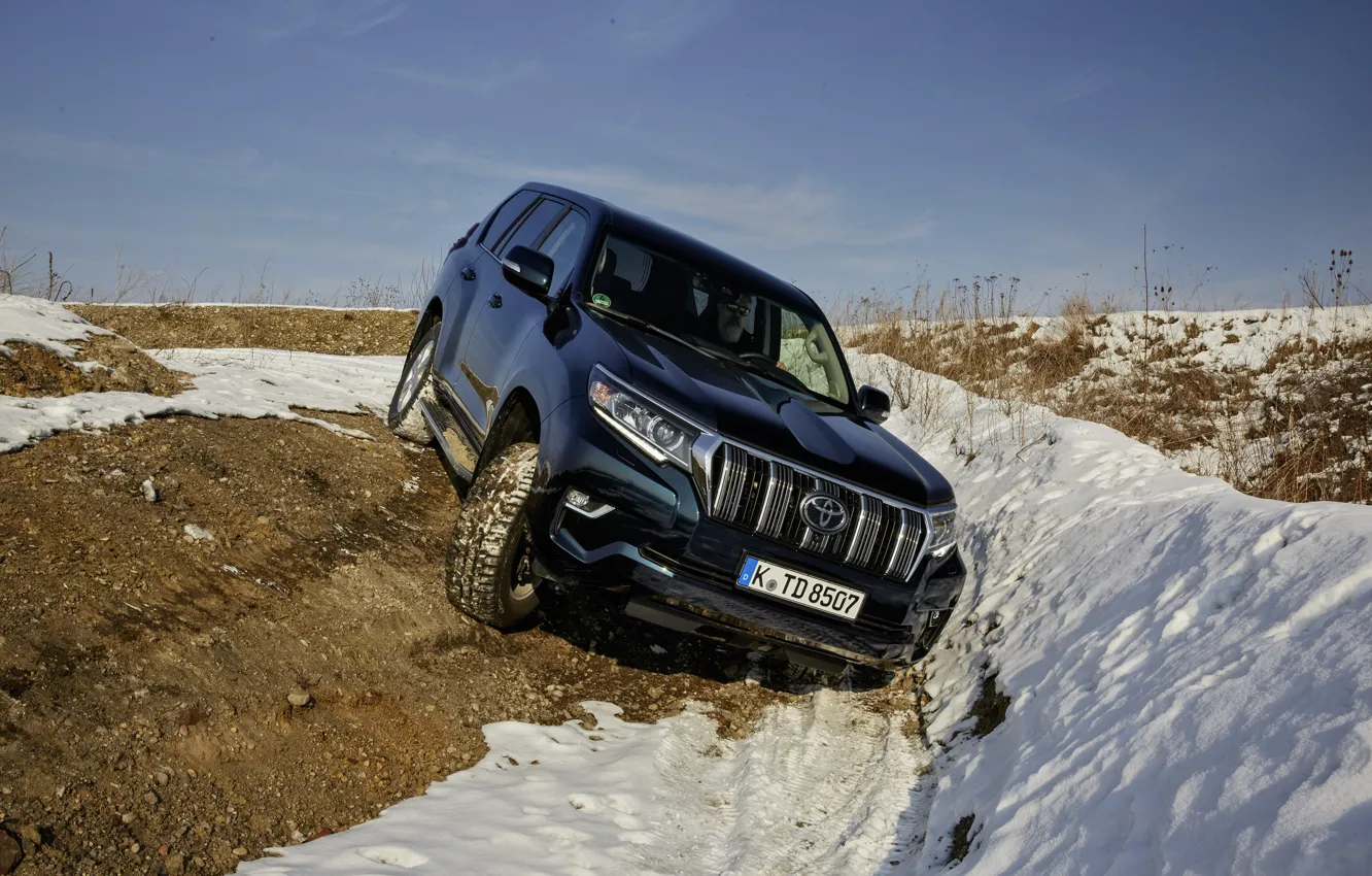 Wallpaper Land Cruiser, snow, the ground, Toyota, 4x4, the sky, SUV ...