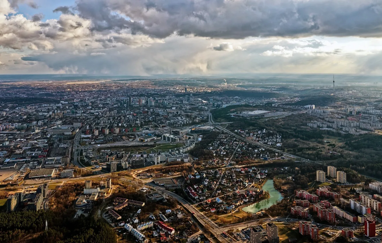 Wallpaper Lithuania, Vilnius, perspective images for desktop, section ...