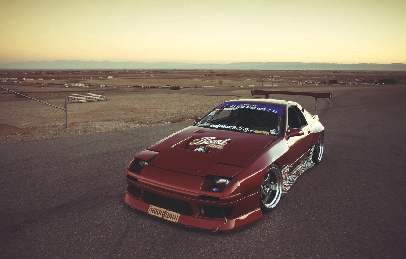 Wallpaper desert, mazda, rx7, Mazda, hoonigan images for desktop ...