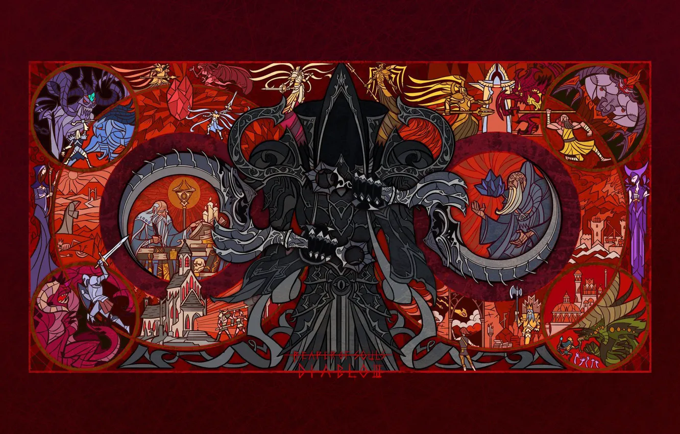 Wallpaper The game, Angel, Style, Fantasy, Art, Art, Jian Guo, Diablo 3 ...