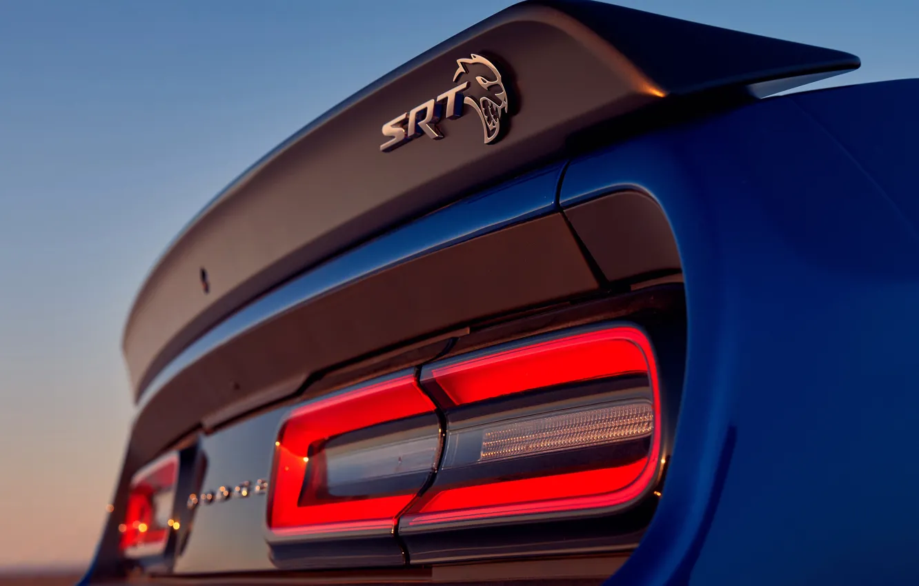 Wallpaper Dodge, Challenger, rear view, Hellcat, SRT, Widebody, 2019 ...