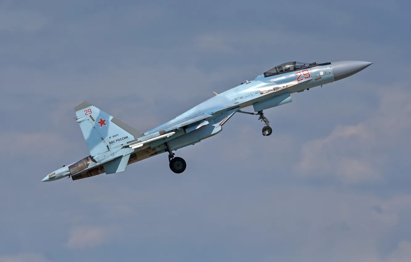 Wallpaper weapons, army, Su-35S for mobile and desktop, section авиация ...