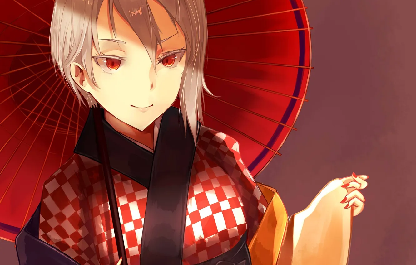 Wallpaper girl, umbrella, Fanart, Shokugeki no Souma, Pixiv, Fanart From Pixiv, Nakiri Alice for ...