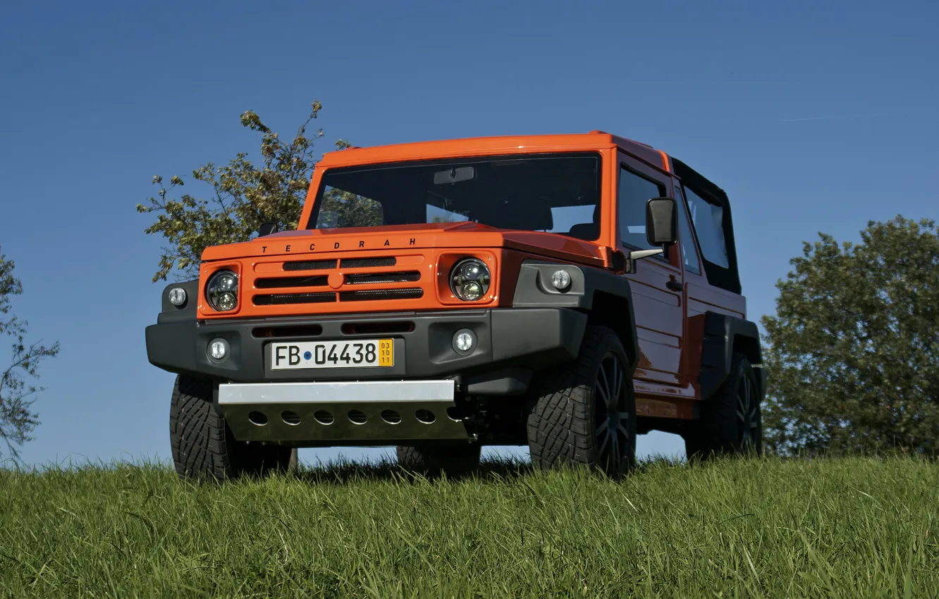 Wallpaper greens, orange, SUV, 2011, 4x4, shrub, Travec, Tecdrah ...