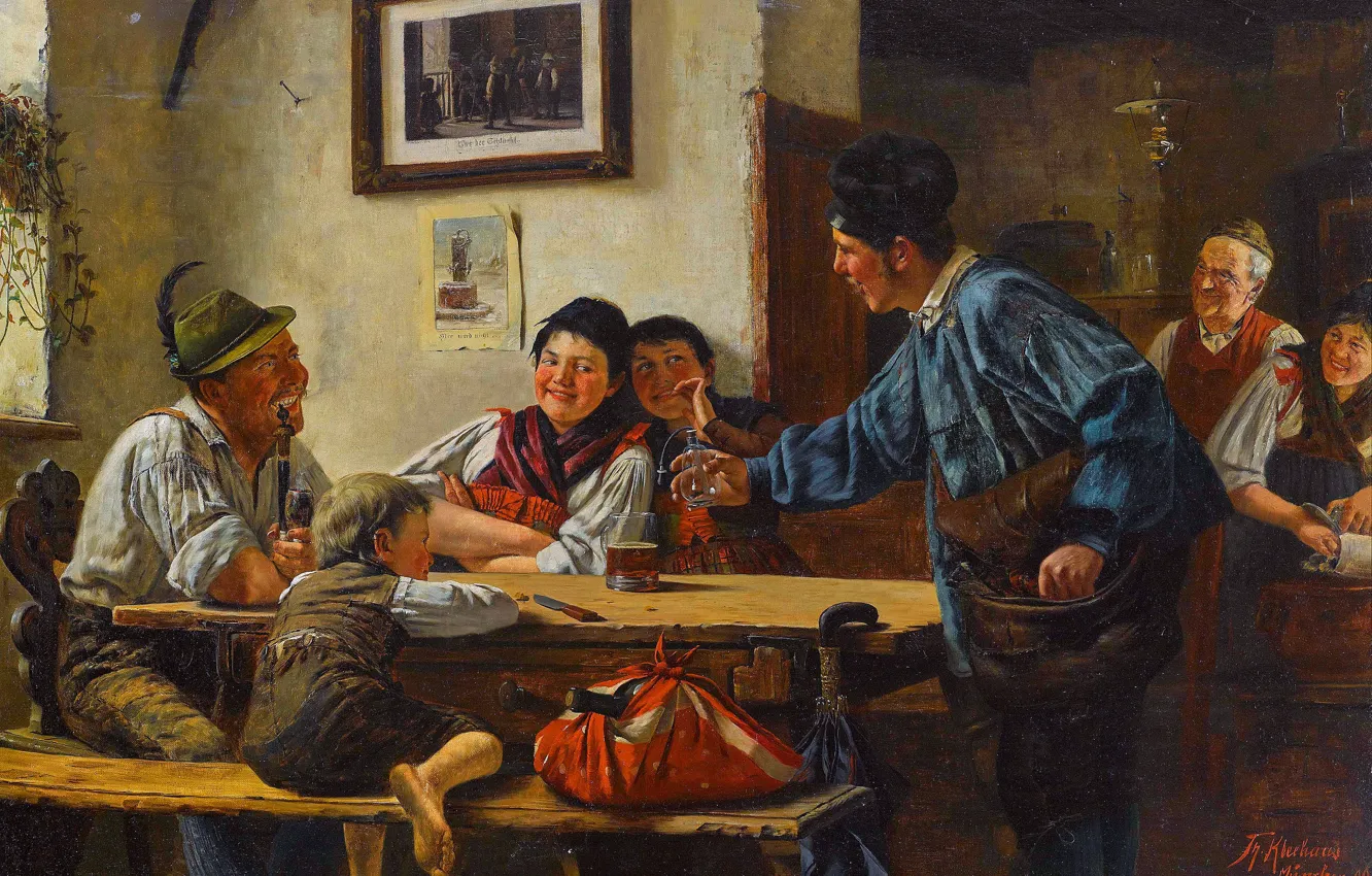 Wallpaper Table, People, Picture, Child, Theodore Klekas, Theodor ...