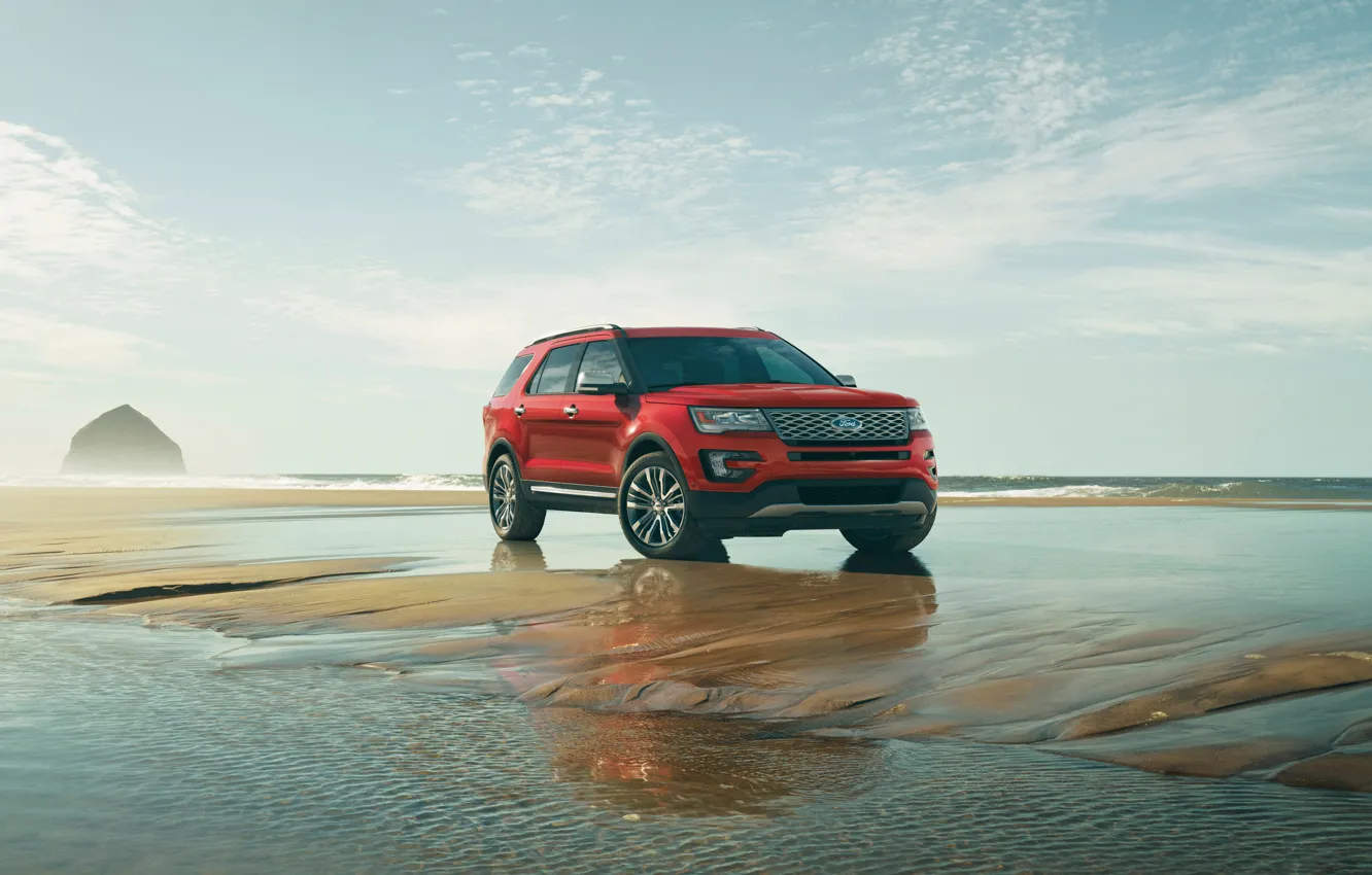 Wallpaper Ford, Red, Explorer, Platinum, (2016) for mobile and desktop ...
