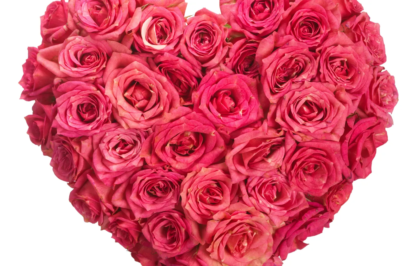 Wallpaper heart, roses, heart, flowers, roses, Valentines Day ...