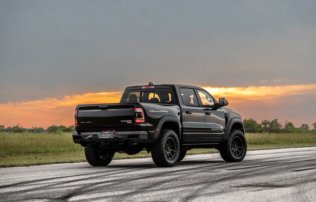Wallpaper jeep, Dodge, rear view, pickup, Hennessey, Ram, mammoth, 2021 ...