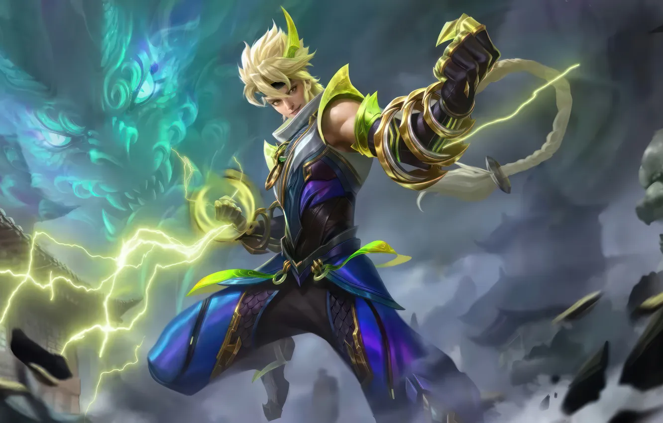 Wallpaper art, Yin, skin, moba, Mobile Legends Bang Bang, Moonton, MLBB ...