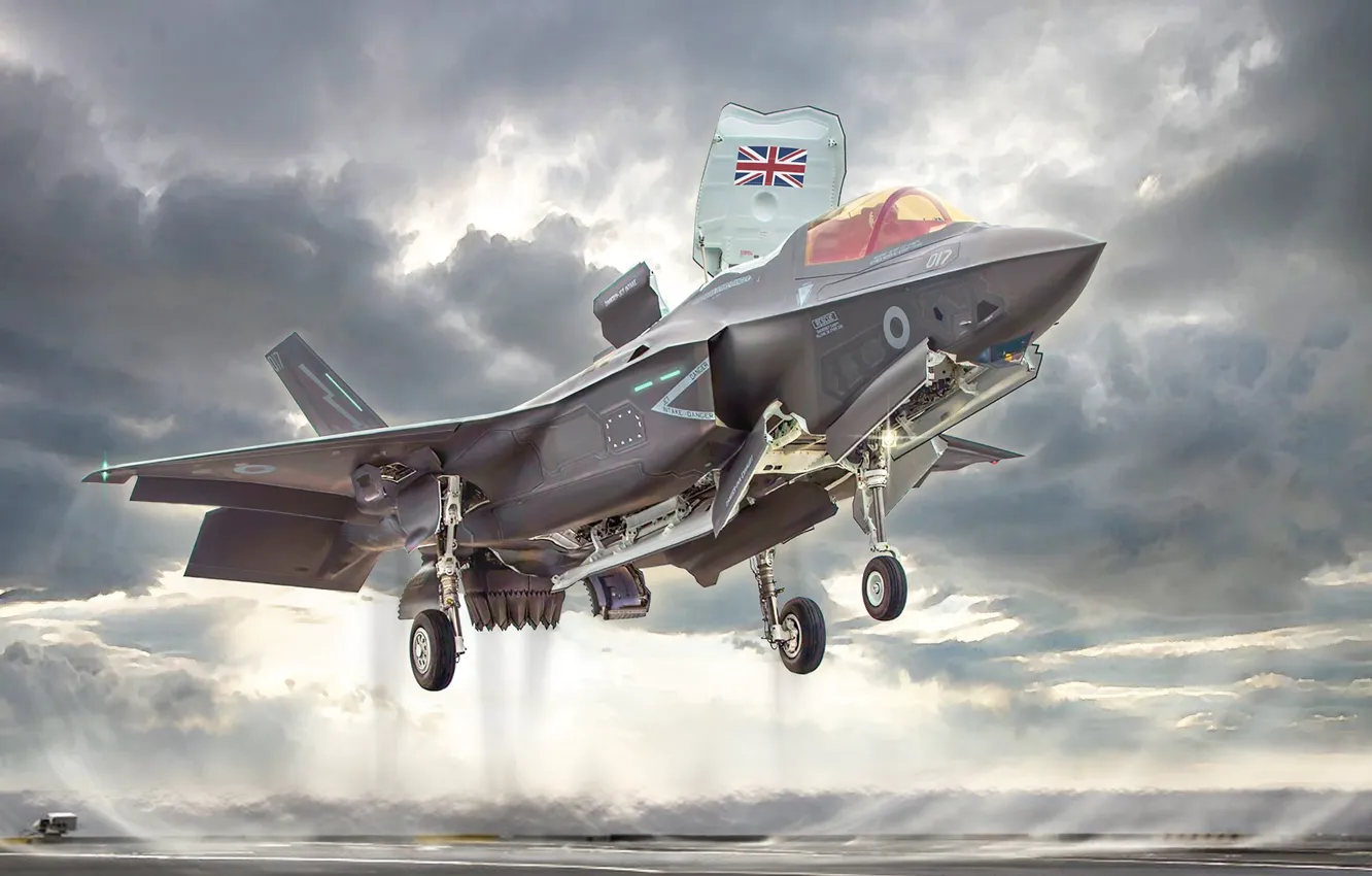 Wallpaper UK, fighter-bomber, Royal Navy, Lockheed Martin F-35B ...