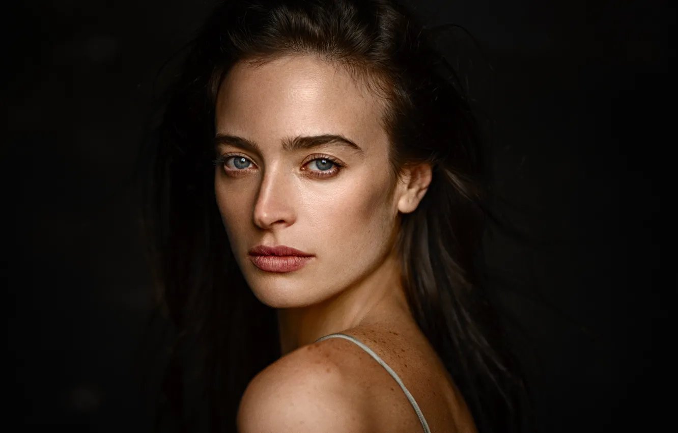 Wallpaper Portrait Look Brunette George Chernyadev Natalia Kvint