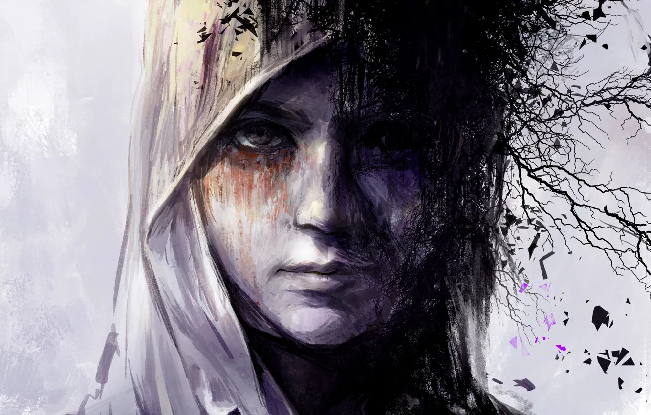 Wallpaper look, face, fiction, portrait, fantasy, art, art for mobile ...