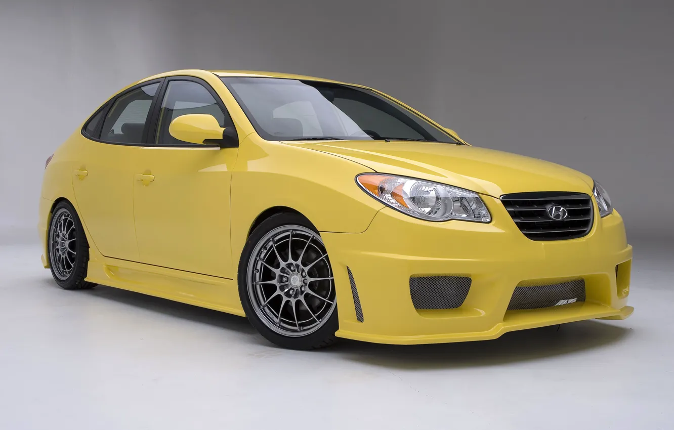 Wallpaper Hyundai, cars, yellow, tuning, Elantra images for desktop ...